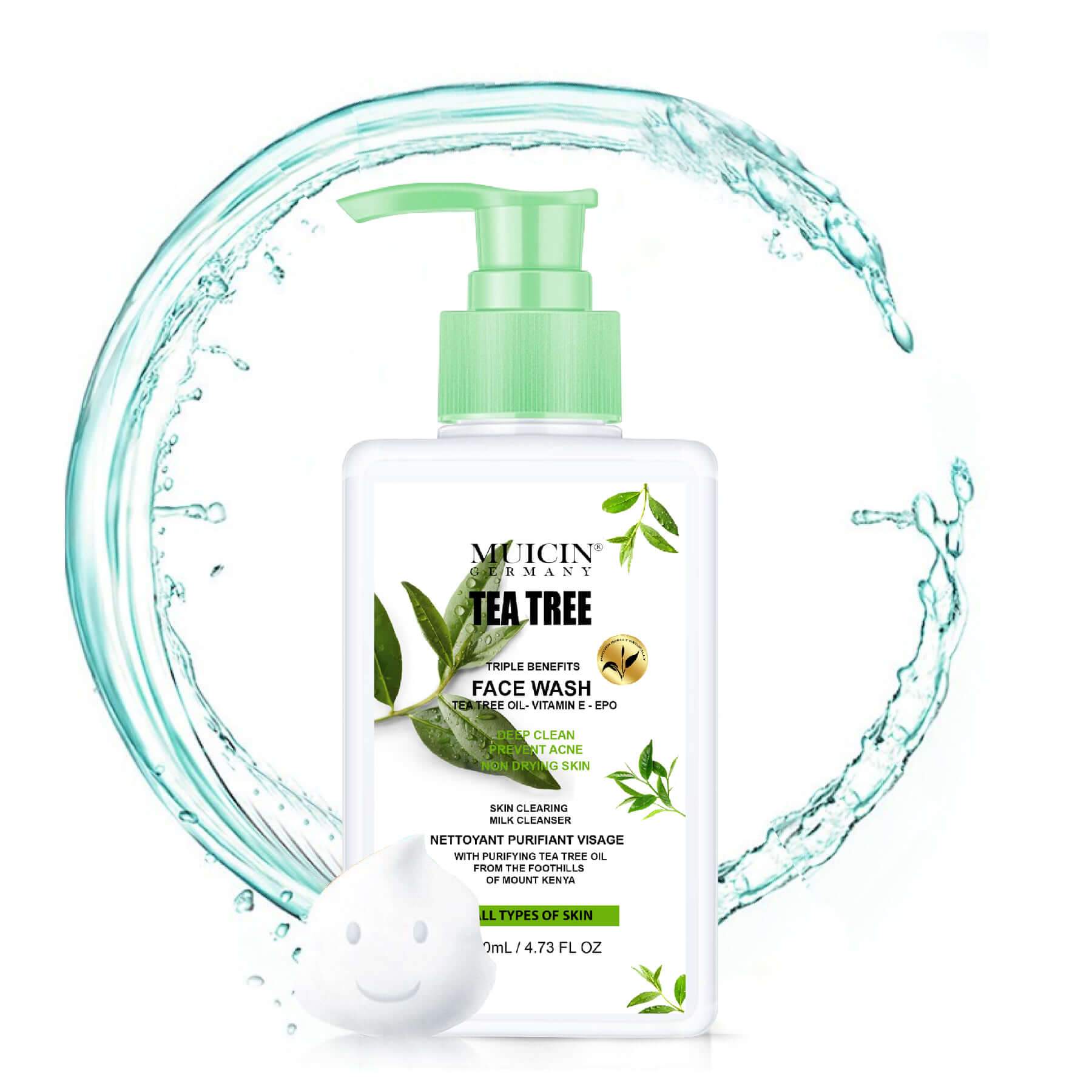 MUICIN - Tea Tree Face Wash - 120ml Best Price in Pakistan – Beauty ...